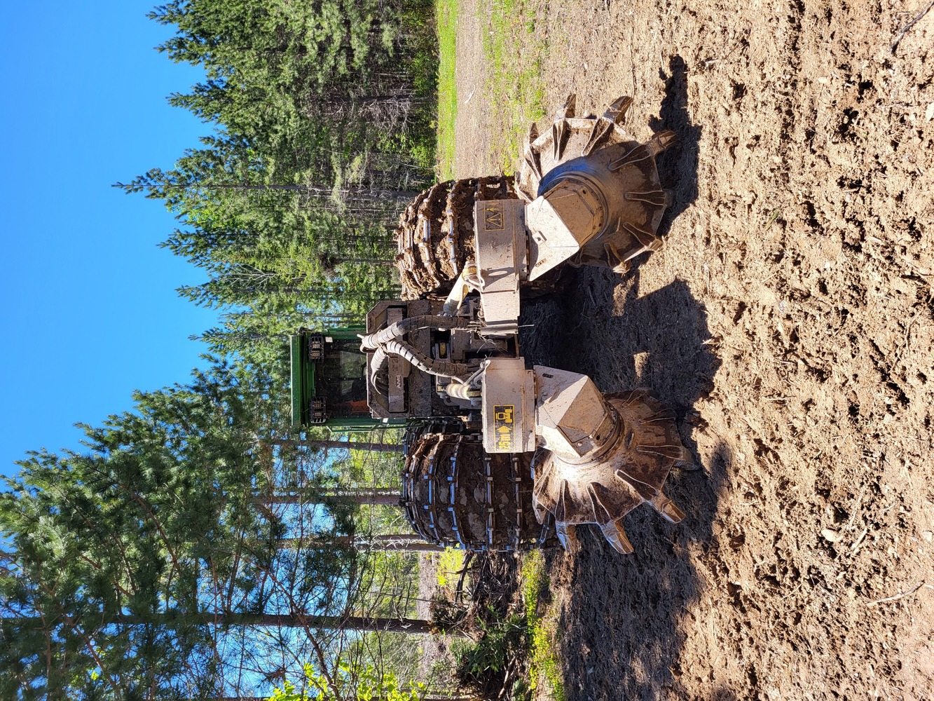 BS - Site preparation with disc trencher. | Silviculture | The North ...